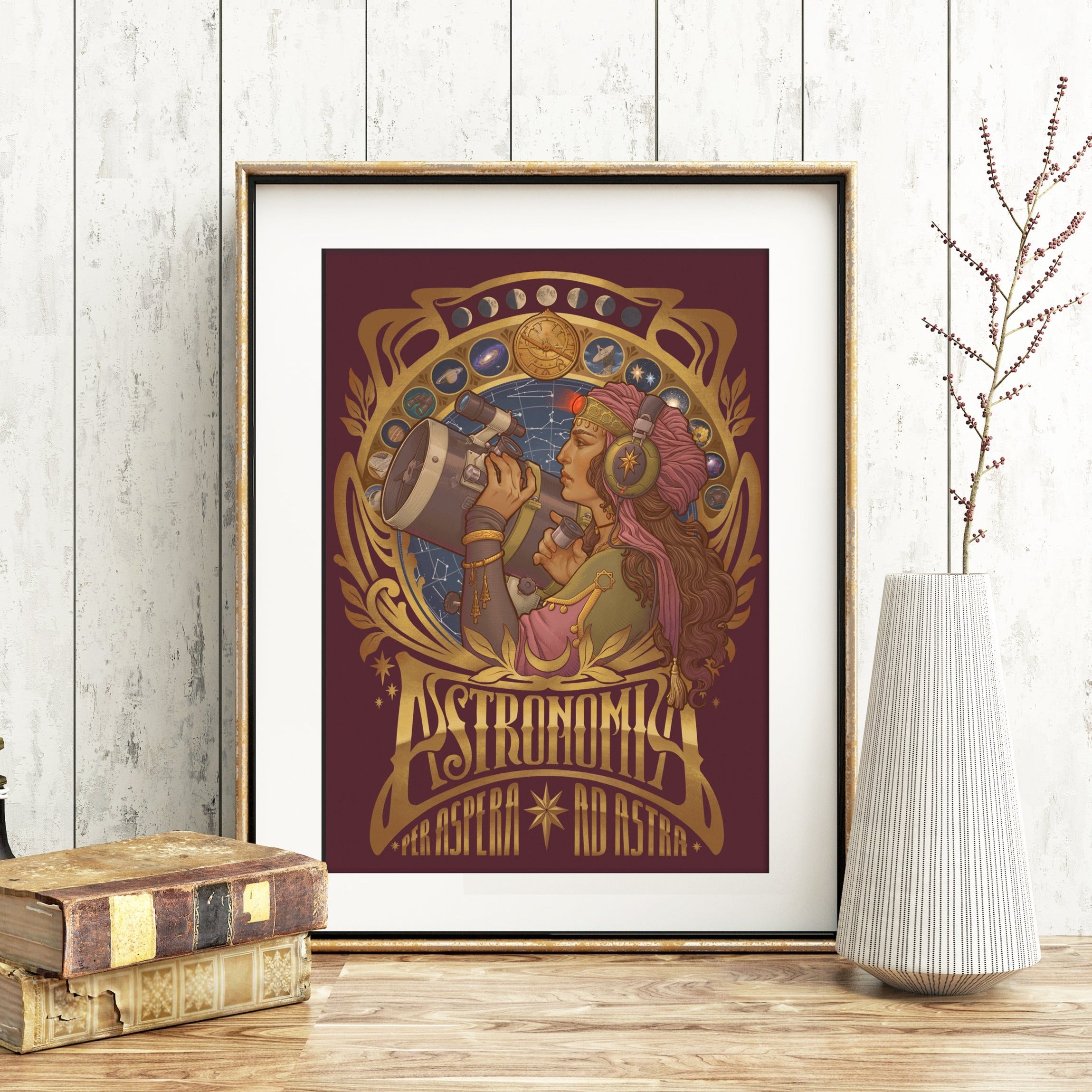 ASTRONOMY NOUVEAU Printed ART | Folk Tales – Folktalesmarket