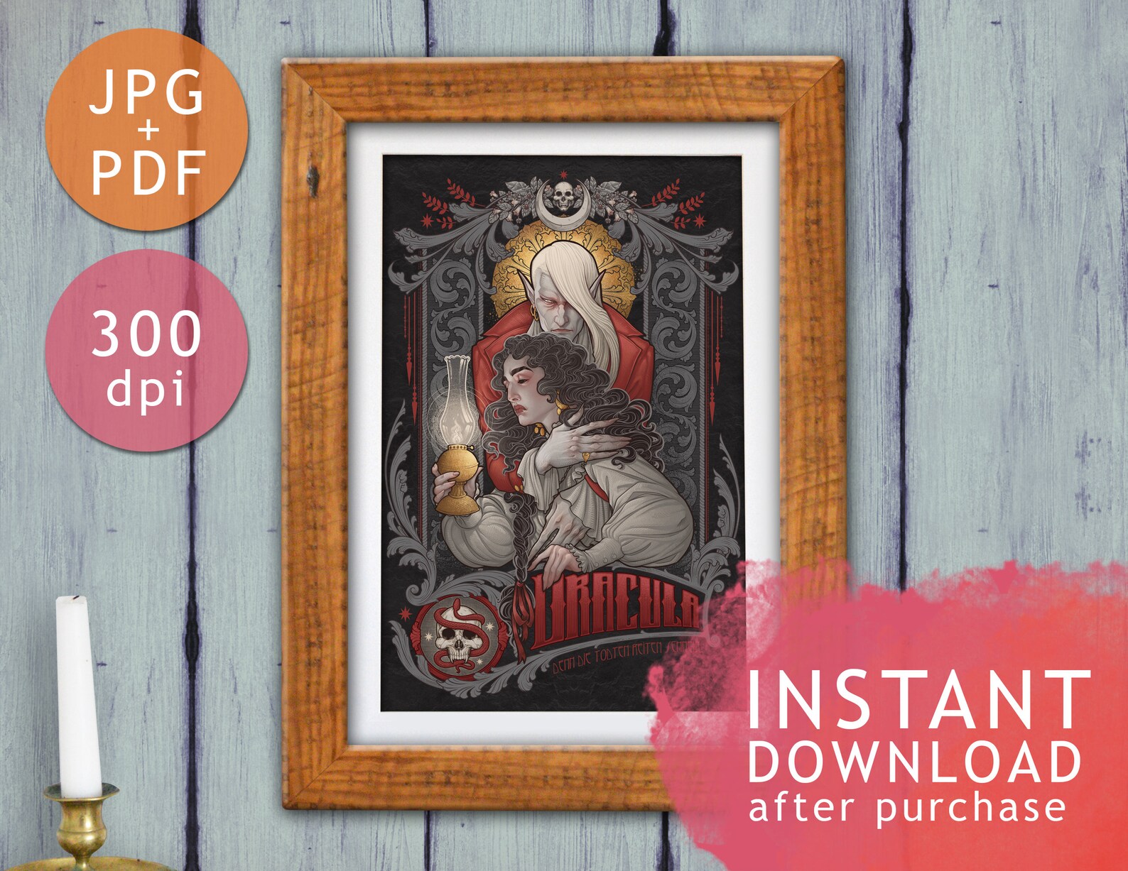 DRACULA Digital Printable Art | MEDUSA DOLLMAKER | Folk Tales ...